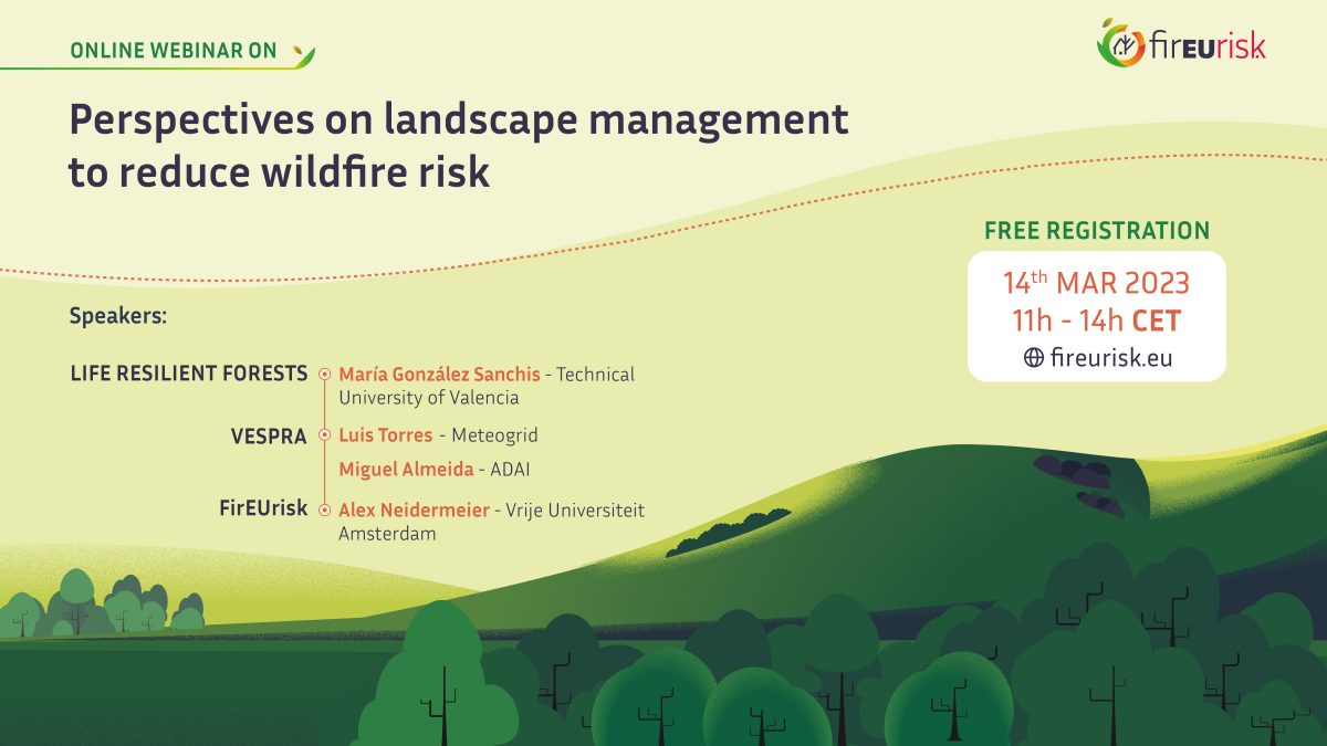Webinar: Perspectives on landscape management to reduce wildfire risk ...
