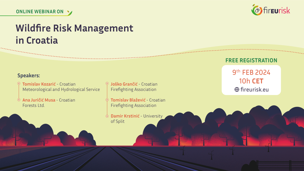 Online webinar on Wildfire Risk Management in Croatia - FirEUrisk